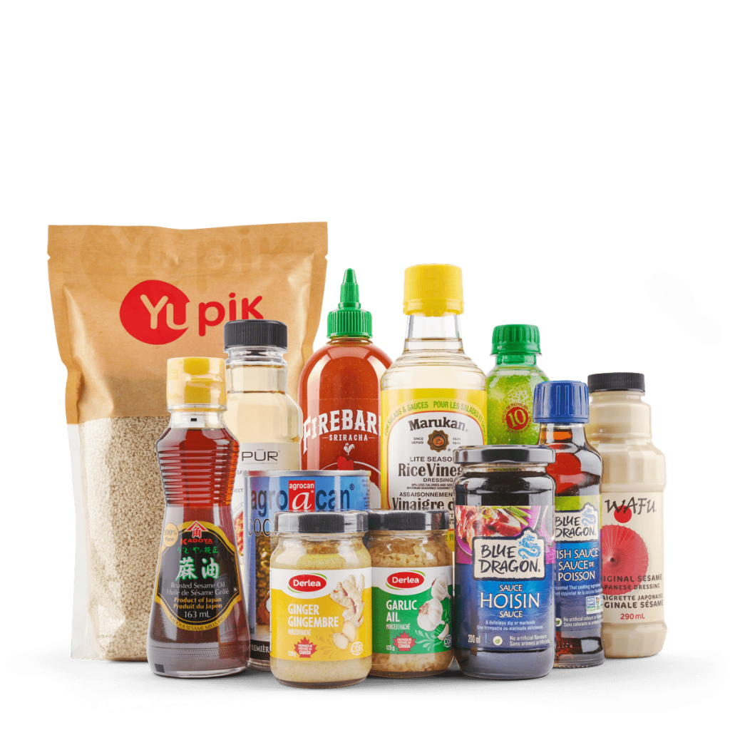 Ensemble de condiments asiatiques - l'épicier